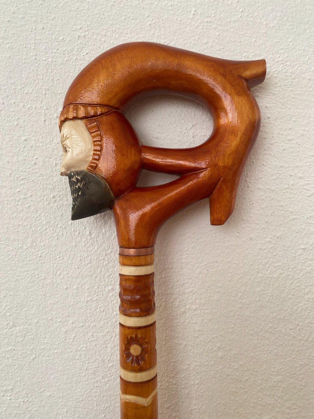 Druid Walking Stick Wood Wizard Staff Forest Druid Staff Witch Cosplay ...