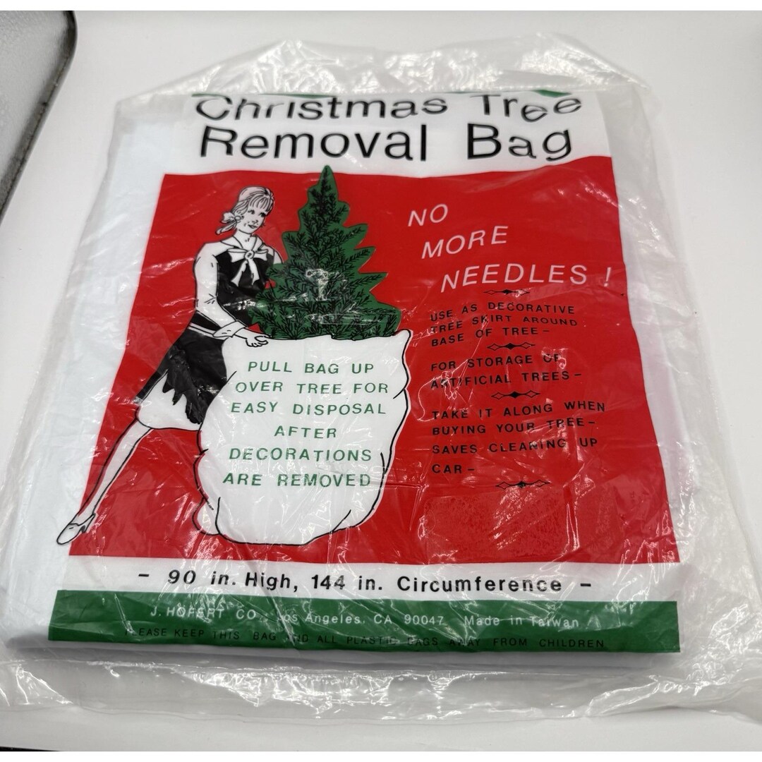 Vintage Christmas Tree Disposal Bag 90" X 144" NOS - Etsy