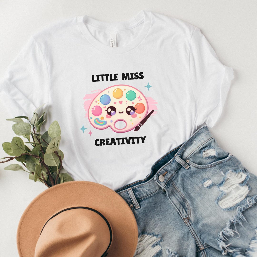 Little Miss Creativity Tee, Cute Artist T-shirt, Soft Bella Canvas ...