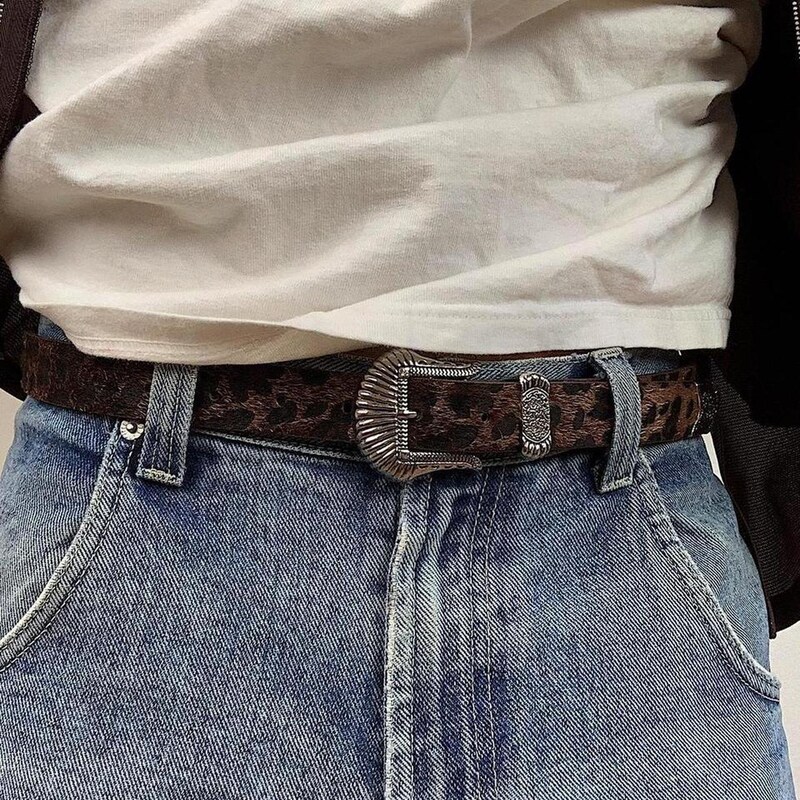 Leopard Print Belt - Etsy