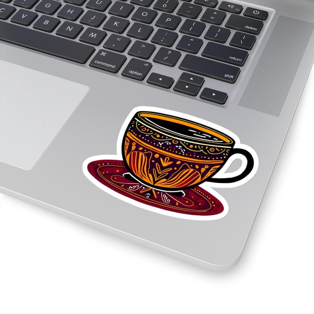 Java Lava Hot Cup of Coffee Kiss-cut Stickers - Etsy