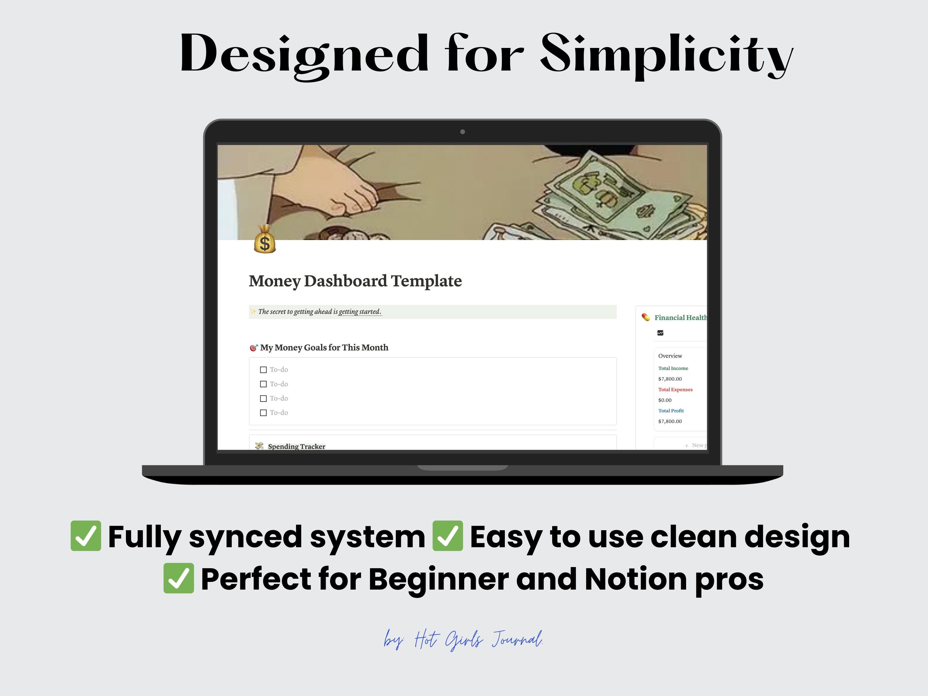 Notion Money Dashboard Template | Budget Tracker | Expense & Income ...