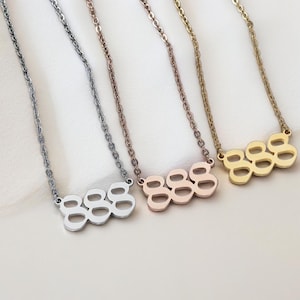 Stylish Gold Lucky Angel Numbers Necklace 777 Pendant for Women Unique ...