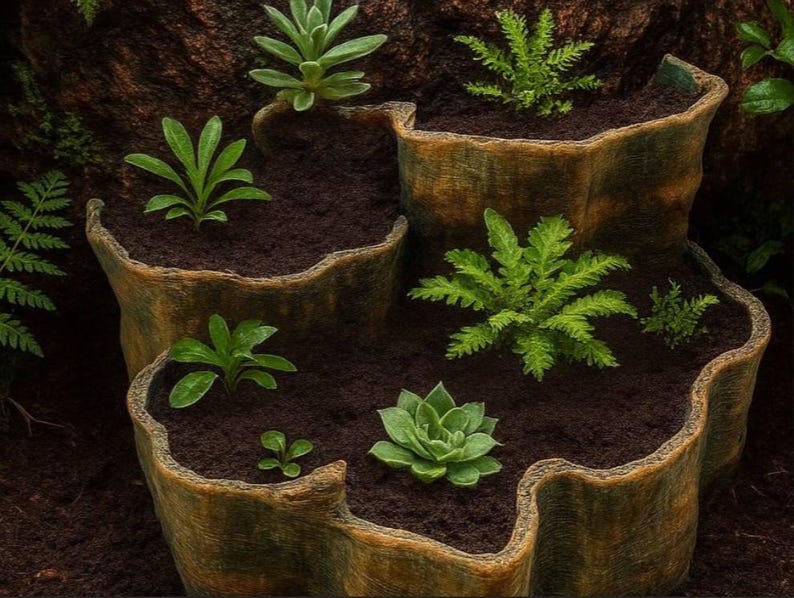 Aquarium Planter – Multi-level Aquascape Plant Holder | Moss & Epiphyte ...