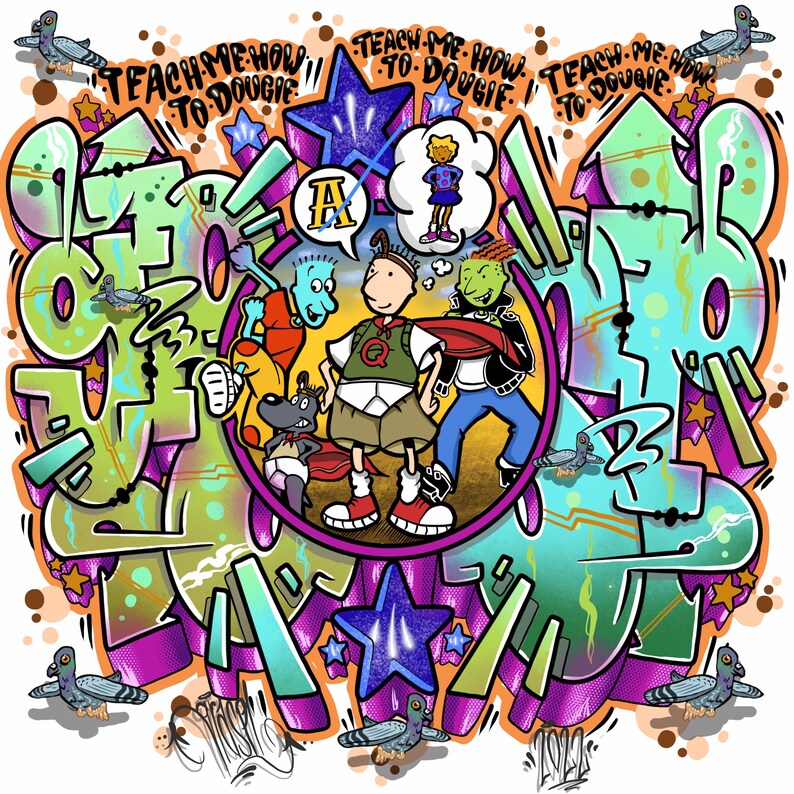 Doug Funnie Gang Graffiti Art - Etsy