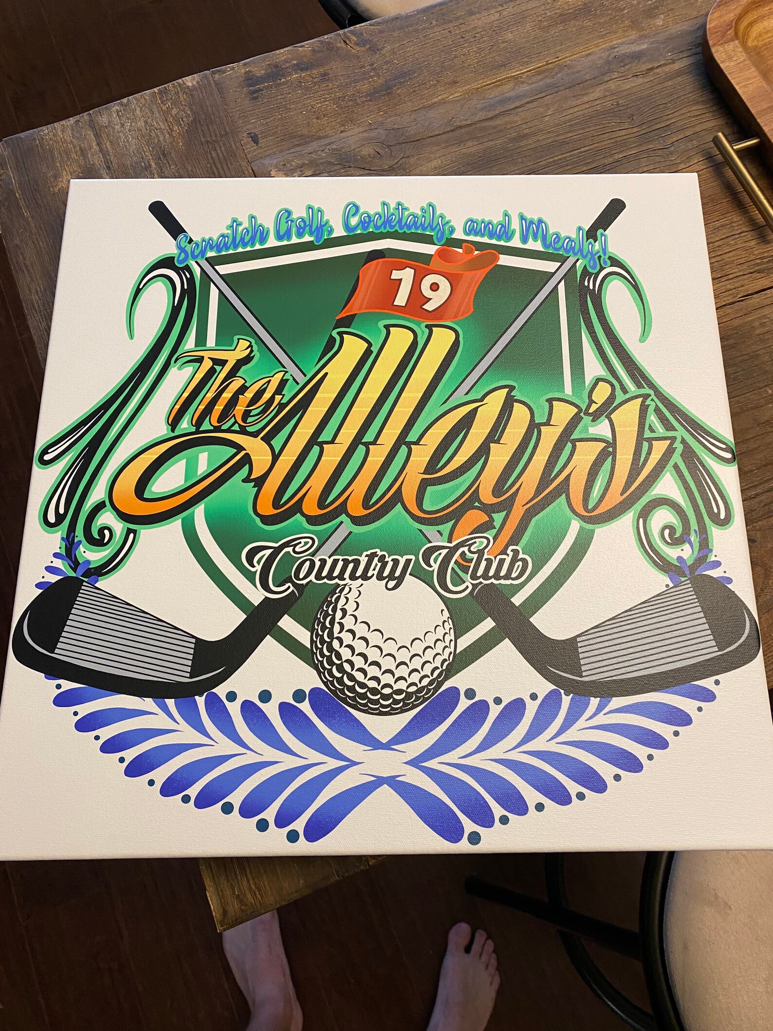 Custom Country Club - Golf Course Logo/print/canvas - Etsy