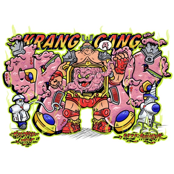 Krang Gang TMNT Graffiti Art | Etsy