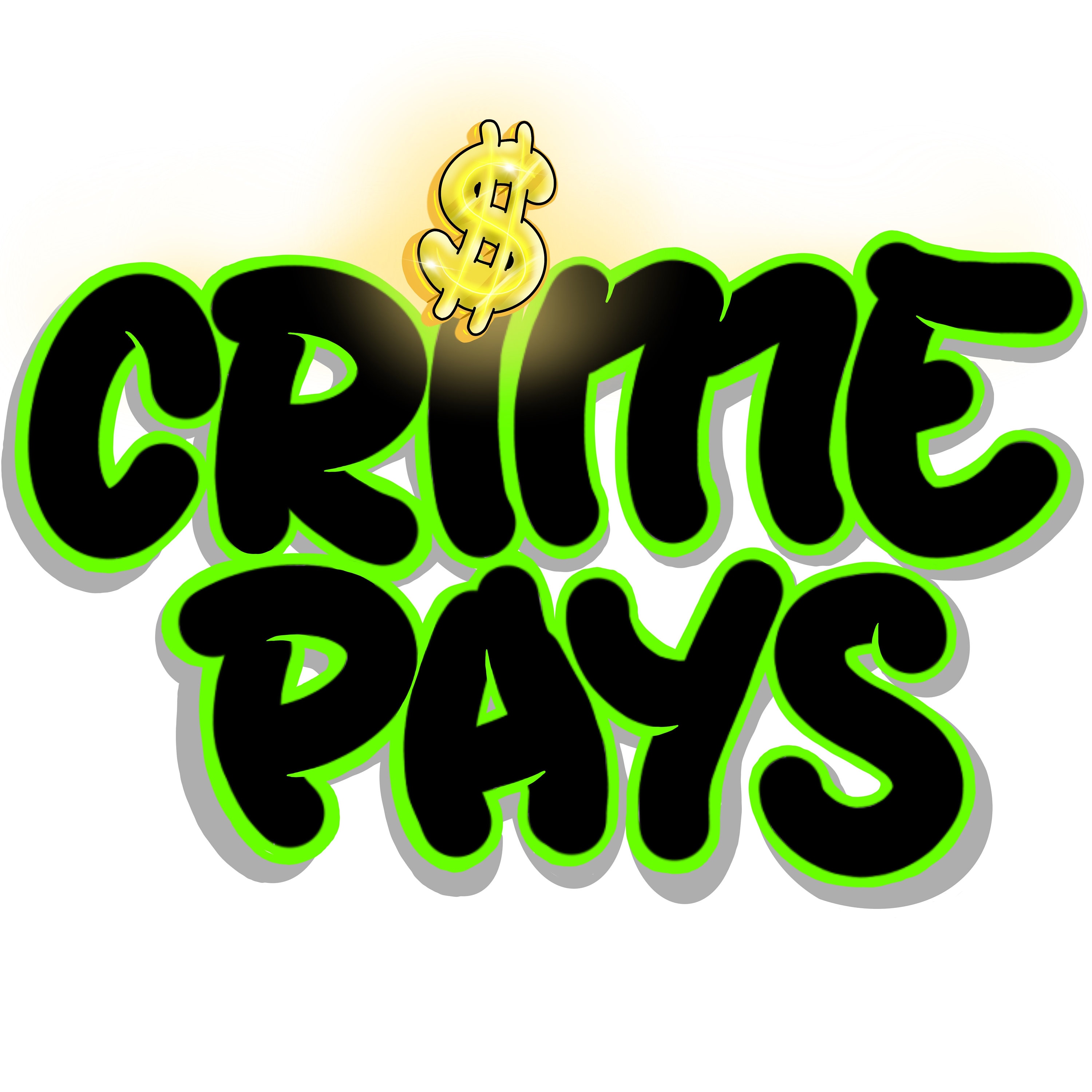 Crime Pays - Original Art - Print T-shirt Canvas - Etsy