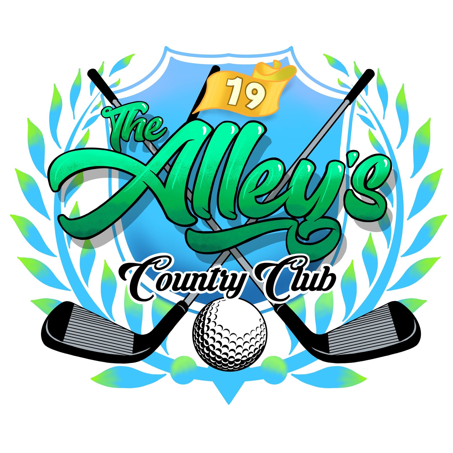 Custom Country Club - Golf Course Logo/print/canvas - Etsy