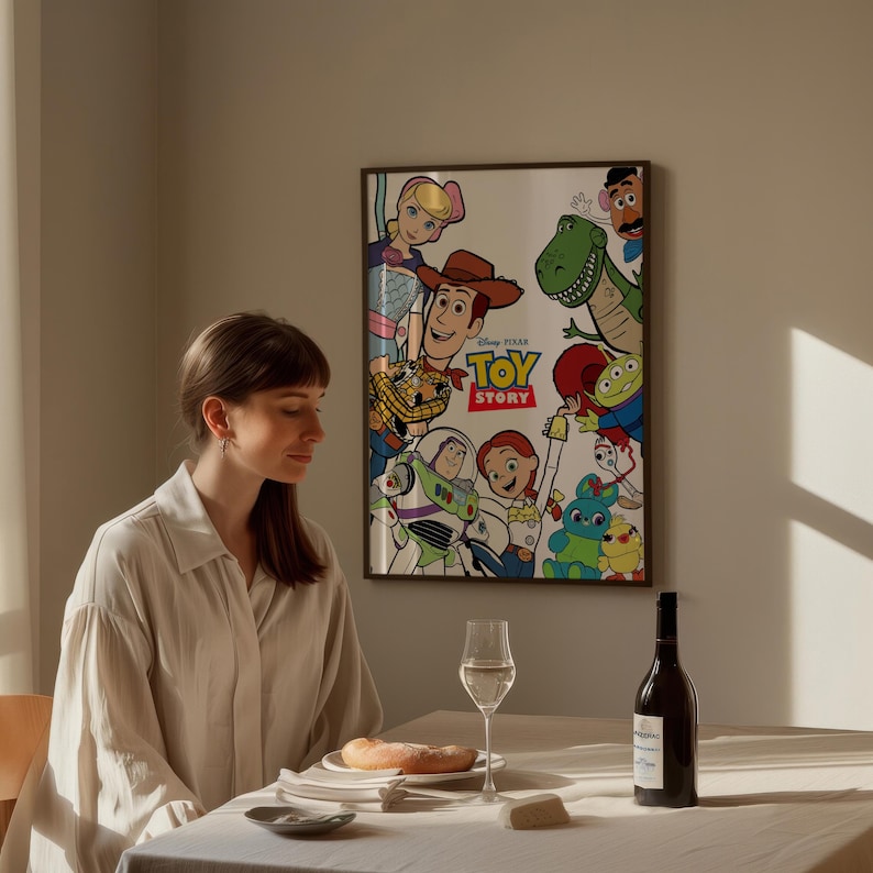 Toy Story Characters, Cartoon, Digital Poster Download - Etsy