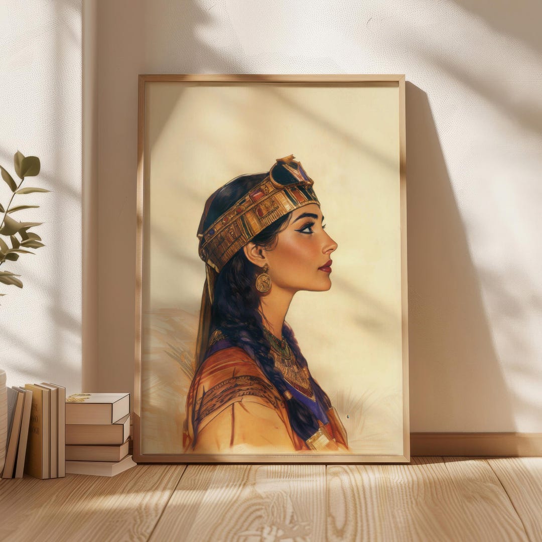 Egyptian Royal Woman Art Poster: Antique Egypt Decor (digital Download ...