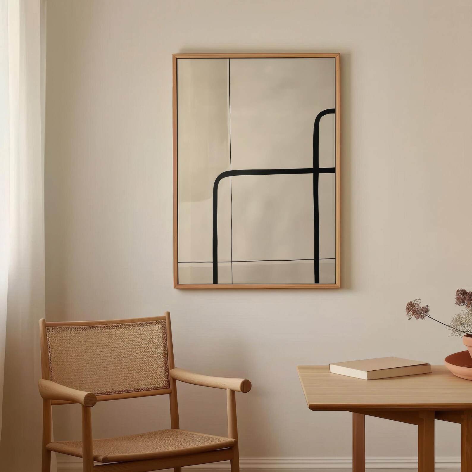 Black Stripes Modern Art Print: Minimalist Home Decor (digital Download ...