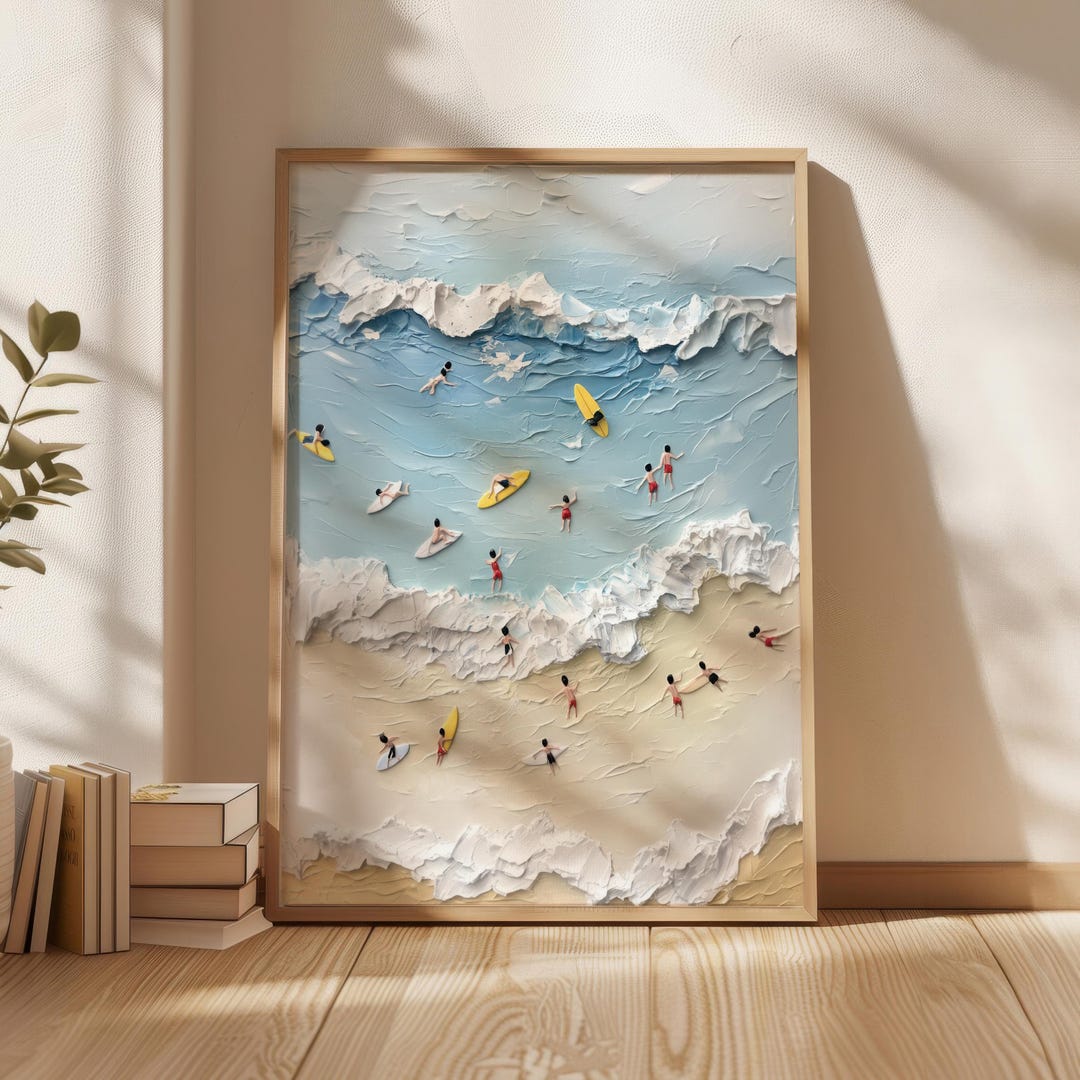 Blue Sea Poster: Summer Beach Wall Art (digital Download) - Etsy