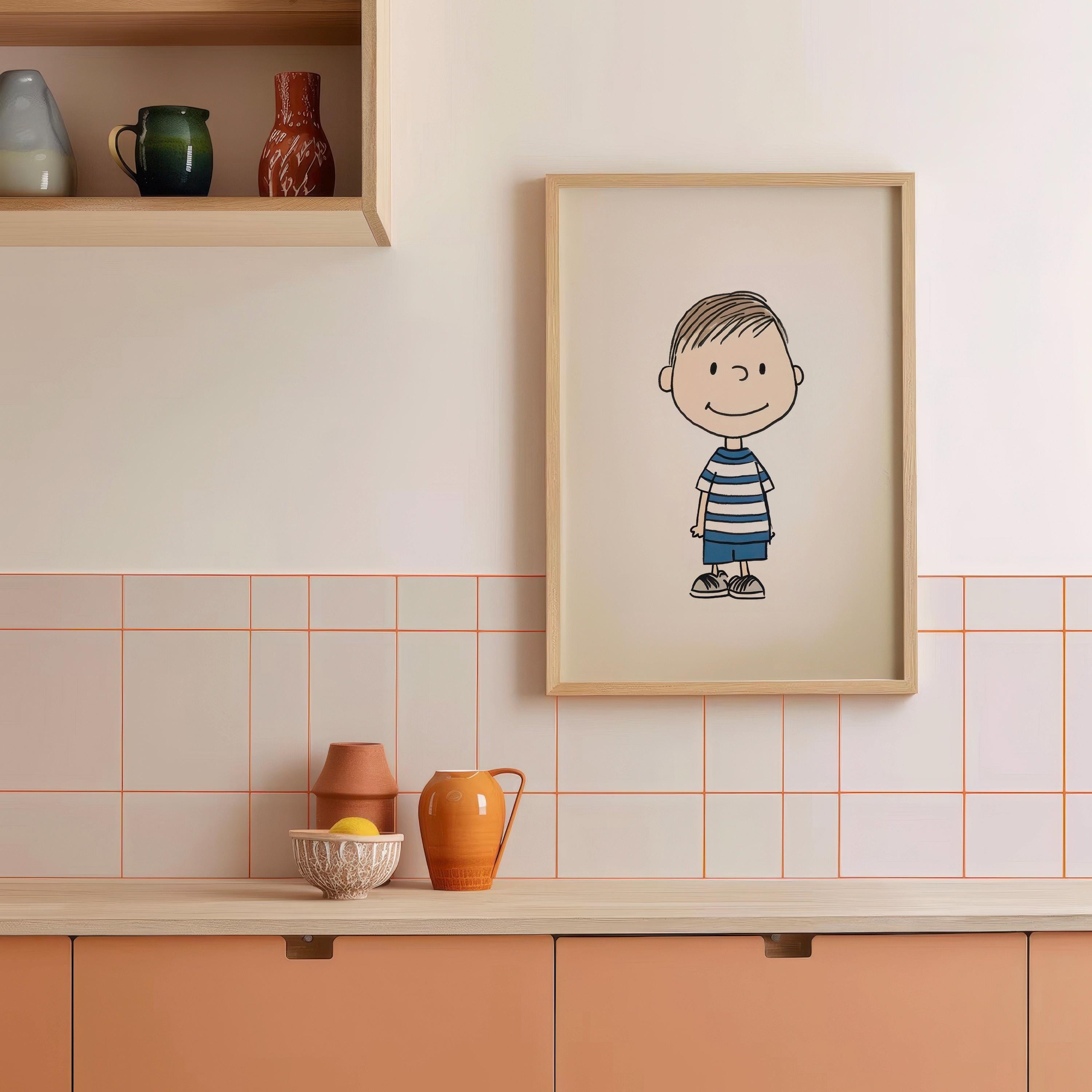 Cartoon Boy Poster, Digital Prints, Children Room Decor, Nursery Design ...