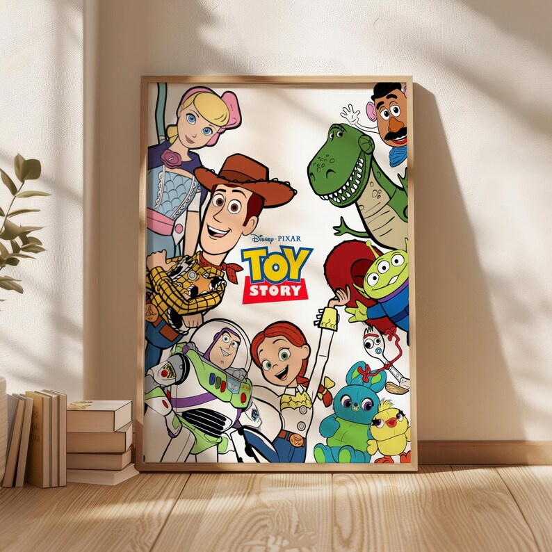 Toy Story Characters, Cartoon, Digital Poster Download - Etsy