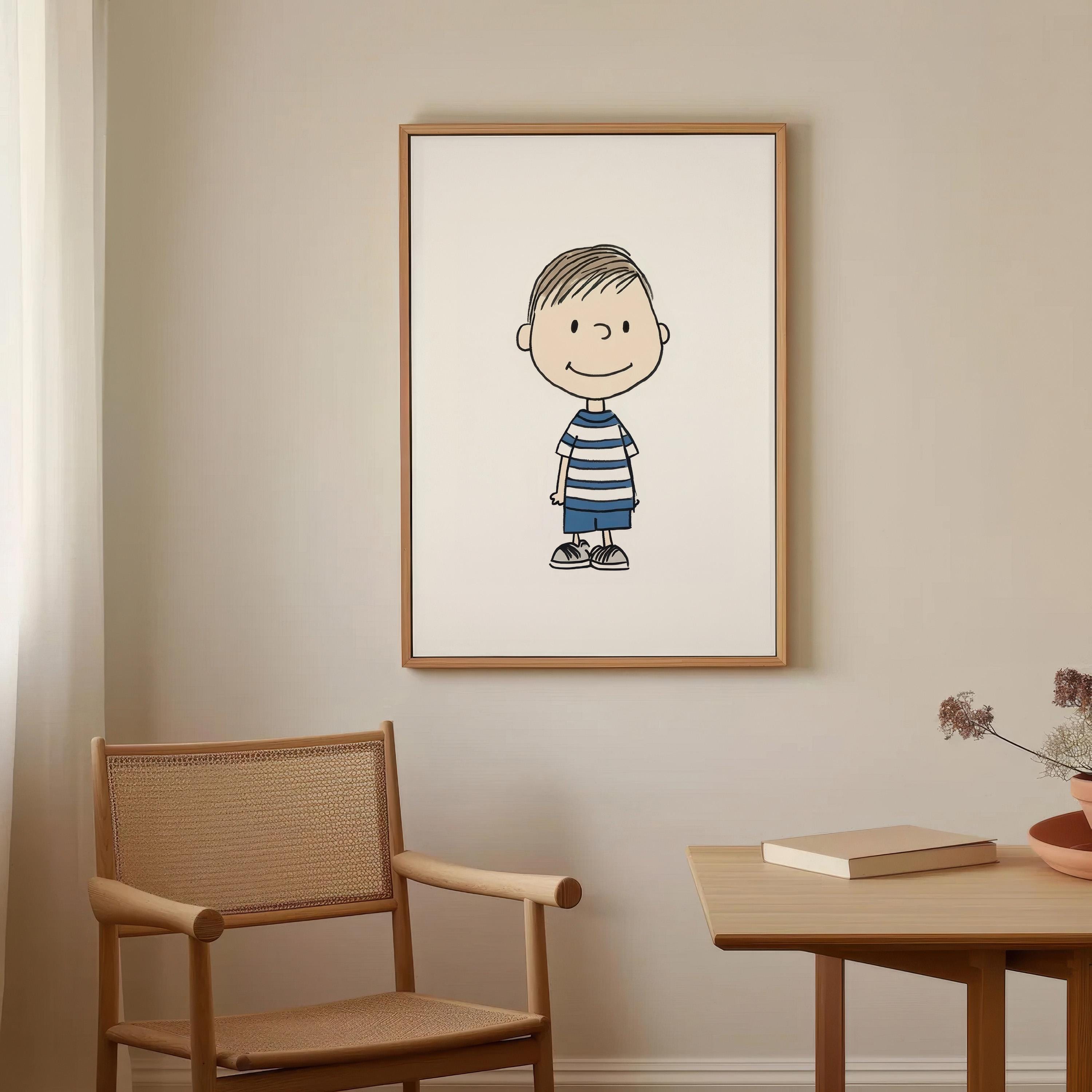 Cartoon Boy Poster, Digital Prints, Children Room Decor, Nursery Design ...