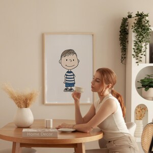 Cartoon Boy Poster, Digital Prints, Children Room Decor, Nursery Design ...