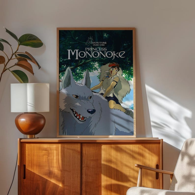 Princess Mononoke, Studio Ghibli, Digital Poster Download - Etsy