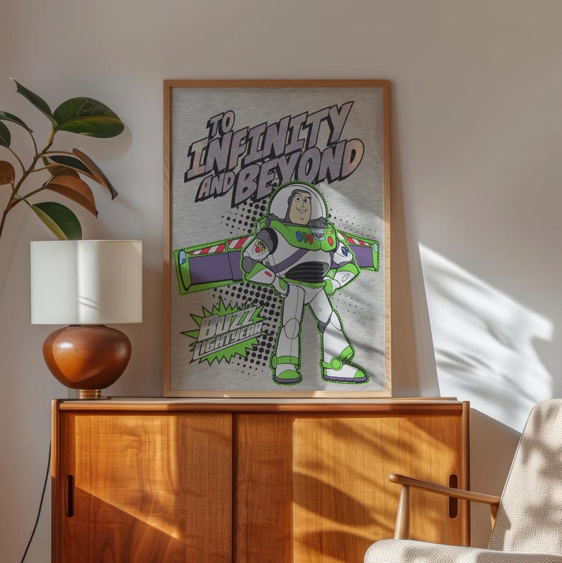 Buzz Lightyear Toy Story, Comic Style, Digital Poster Download - Etsy