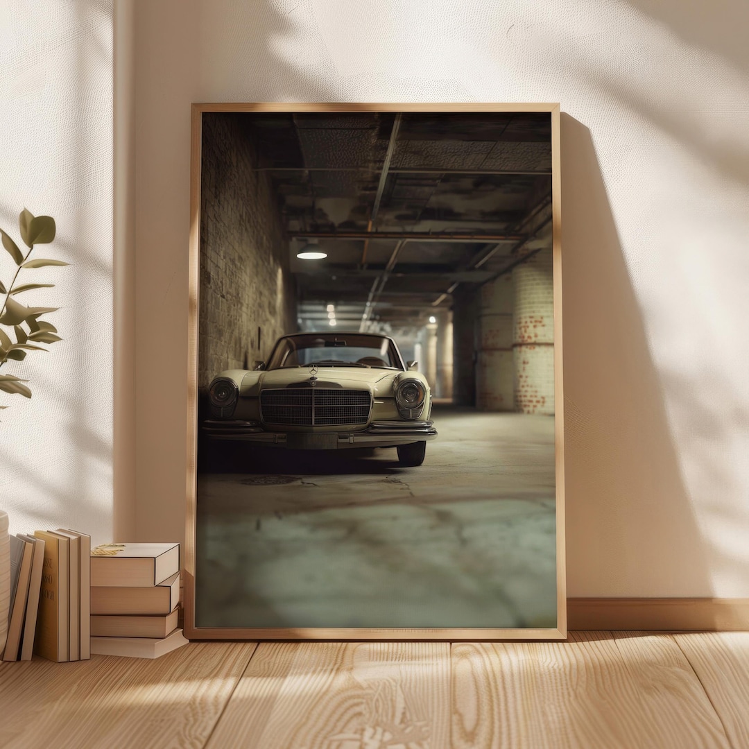 Vintage Car Poster, Vintage Car Wall Art, Vintage Home Decor, Vintage ...