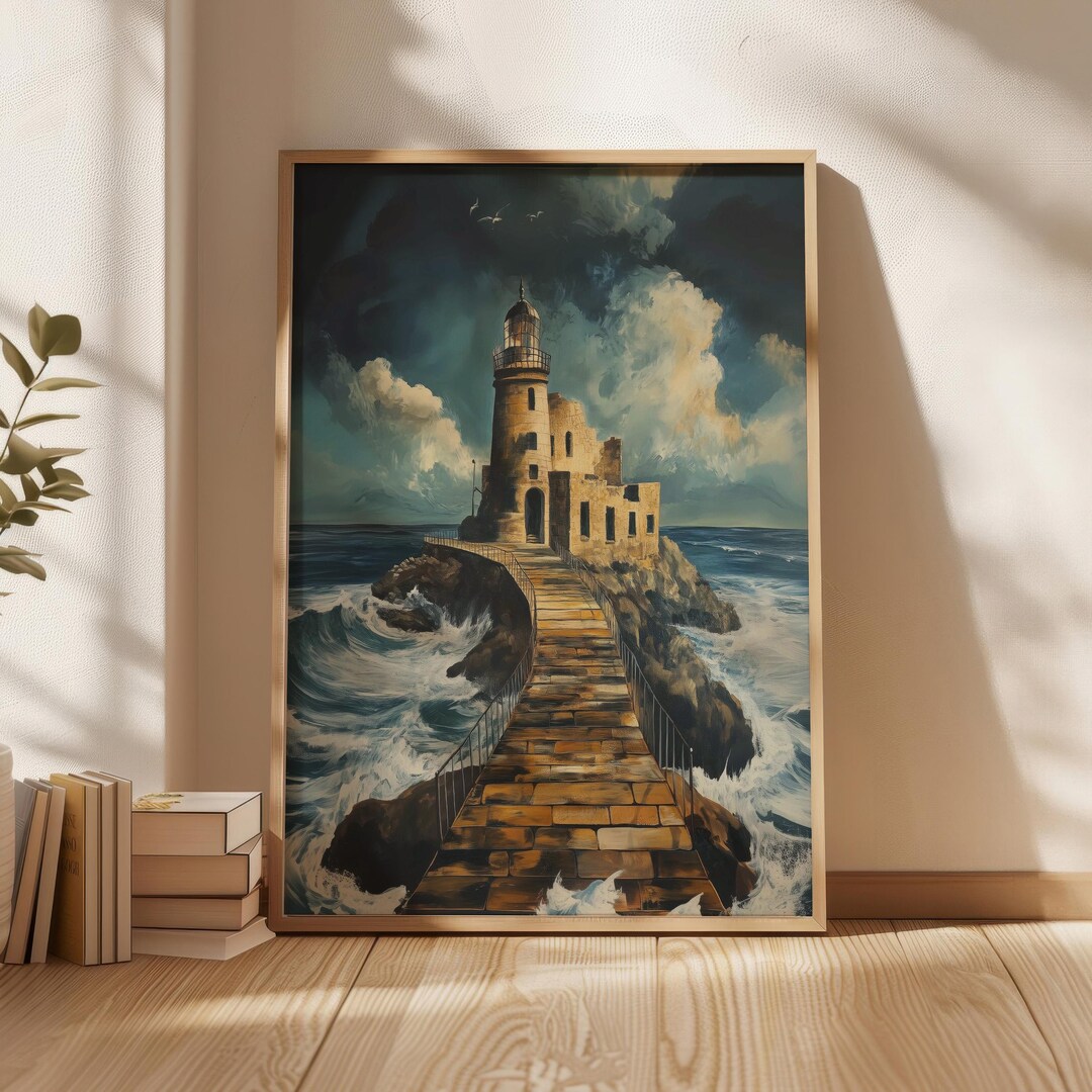 Lighthouse of Alexandria Art Print: Salvador Dali Style (digital ...