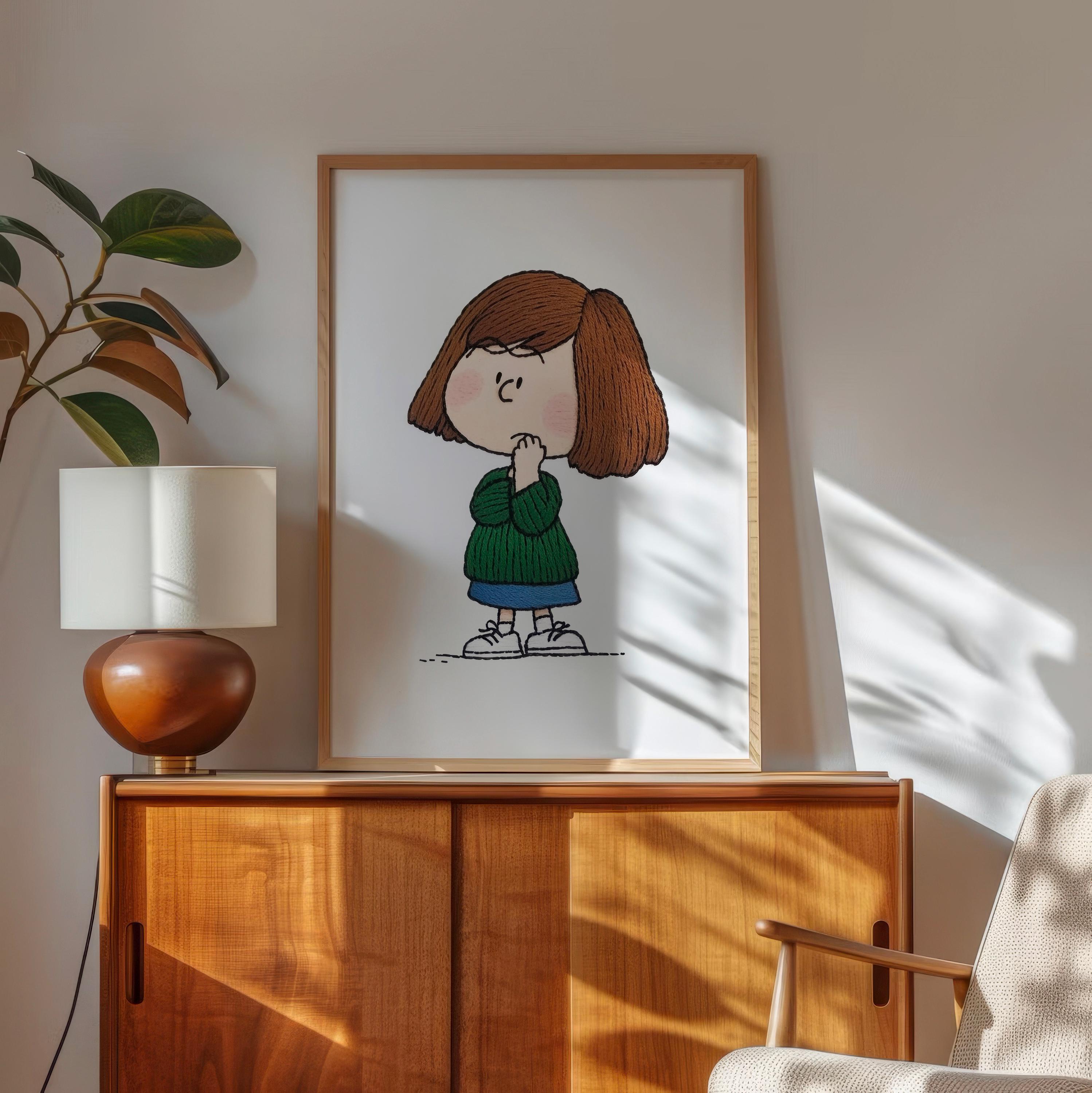 Cartoon Girl Second Poster, Digital Prints, Children Room Decor ...