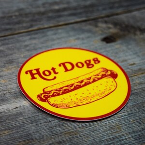 Hot Dogs 3x3in Vinyl Sticker - Etsy