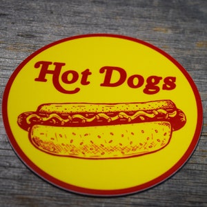 Hot Dogs 3x3in Vinyl Sticker - Etsy