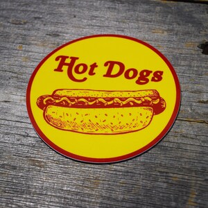 Hot Dogs 3x3in Vinyl Sticker - Etsy