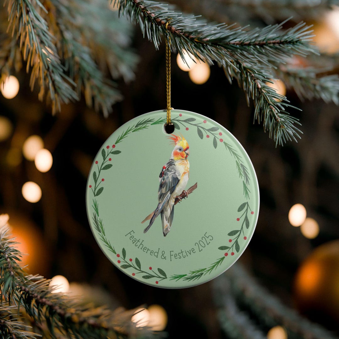 Personalized Cockatiel Christmas Ornament: Festive Bird Lover Gift - Etsy