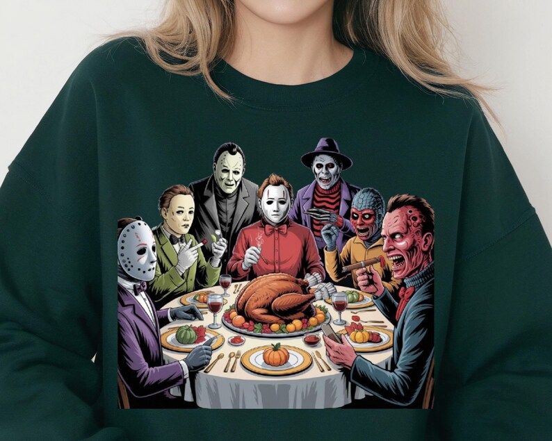 Thanksgiving Dinner Horror PNG, Creepy Thanksgiving Design, Spooky ...