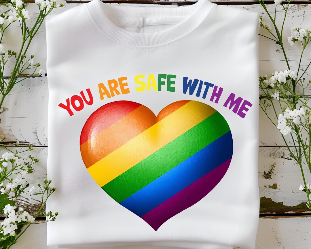 You Are Safe With Me Png, LGBT Friendly Shirt, LGBT Support Shirt Png ...