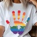 Rainbow Handprint Clipart, Rainbow Colored Hands, Lgbt Pride Clipart ...