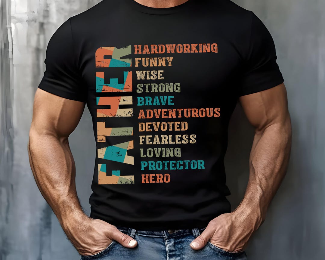 Father Acronym SVG PNG, Dad Word Art Digital File, Father’s Day Shirt ...