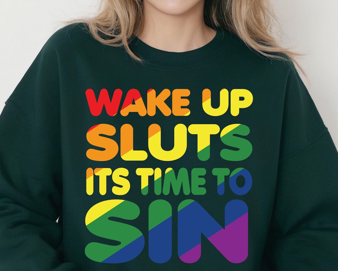 Wake up Sluts It's Time to Sin Png, Svg, Pdf, Jpg Web, Adult Pride Party Lesbian Gay LGBT Png ...