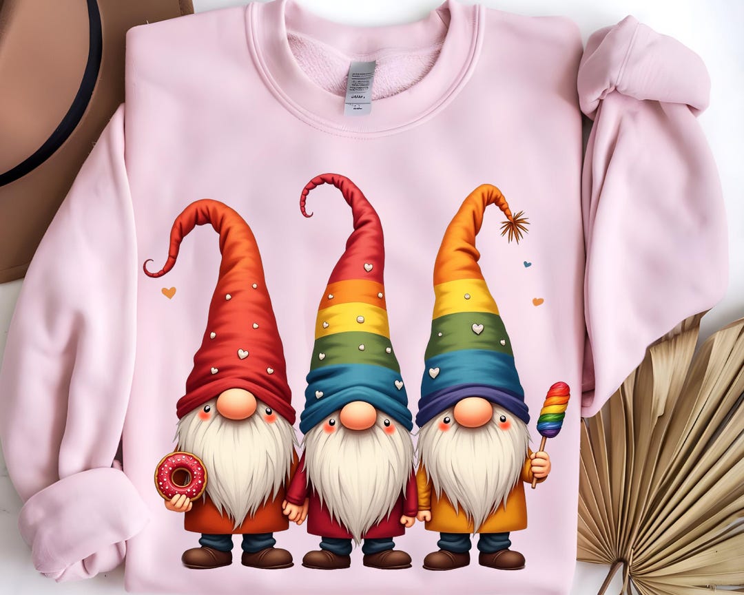 Rainbow Gnome Png, Pride Gnomes Png, Cute Gnome Clipart, LGBTQ Gnome ...