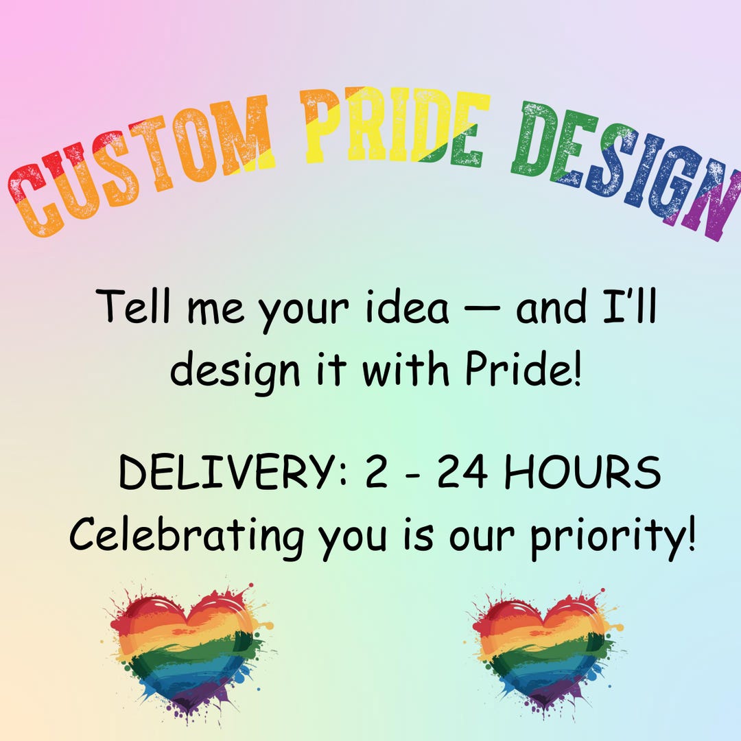 Custom Pride Design | LGBTQ+ Digital Download | Personalized Pride ...