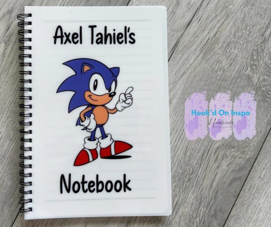 A5 Sonic Inspired Notebook - Etsy