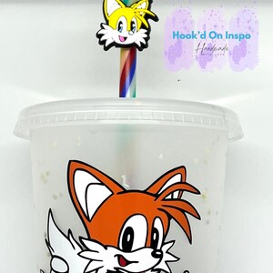 24oz Sonic-inspired Tails Cold Cup Tumbler - Customizable With Multiple ...