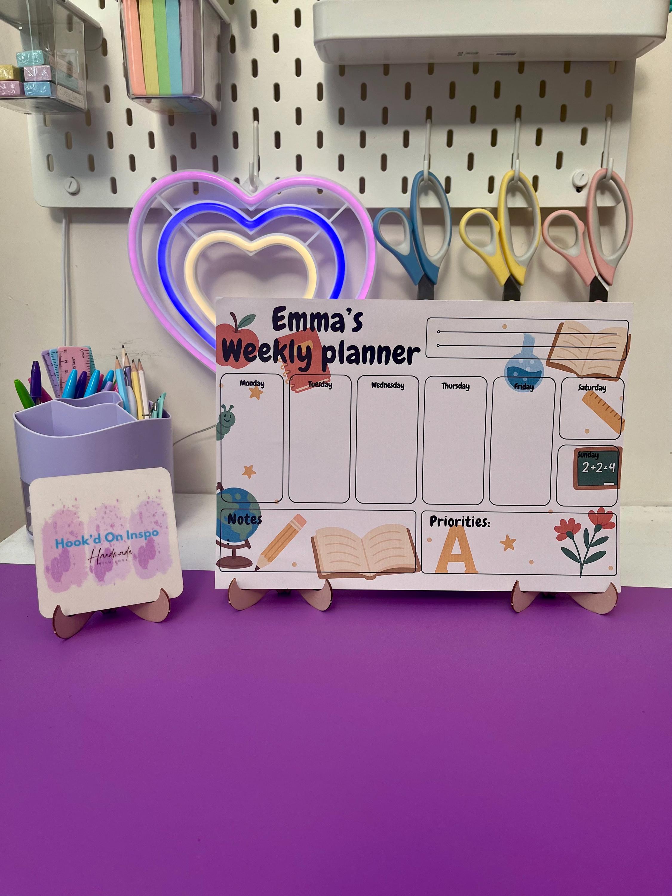 Personalised A4 Weekly Teachers Planner | 52-week Organiser | Custom ...