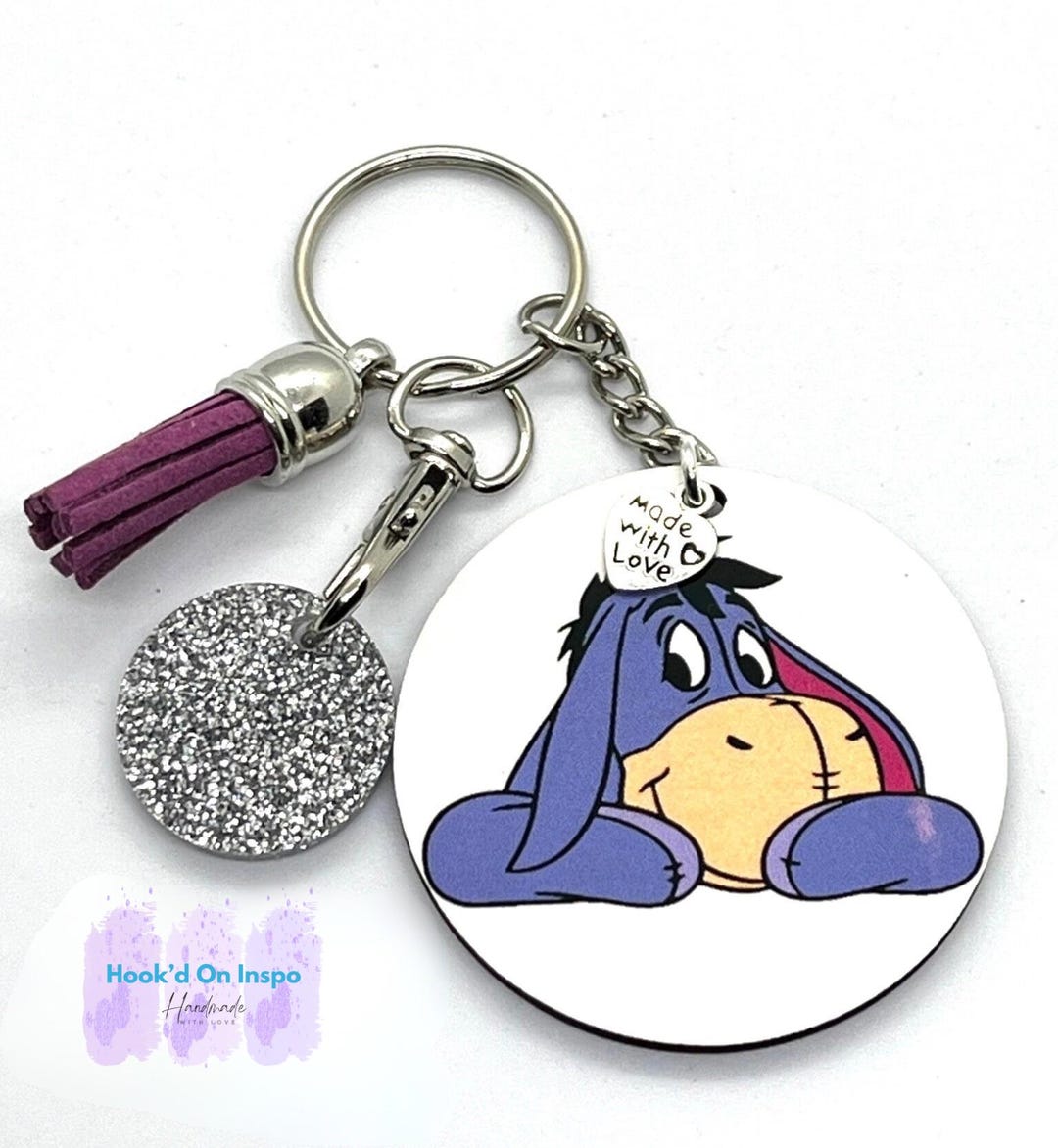 Eeyore Inspired Keychain – Charming Accessory - Etsy