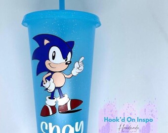 24oz Sonic-inspired Tails Cold Cup Tumbler - Customizable With Multiple ...