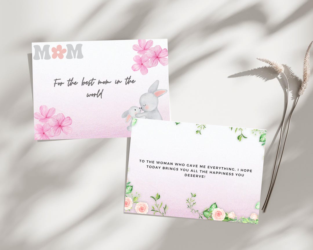 Best Mom Card Template, Editable Birthday Card, Cute Mom Birthday Card ...