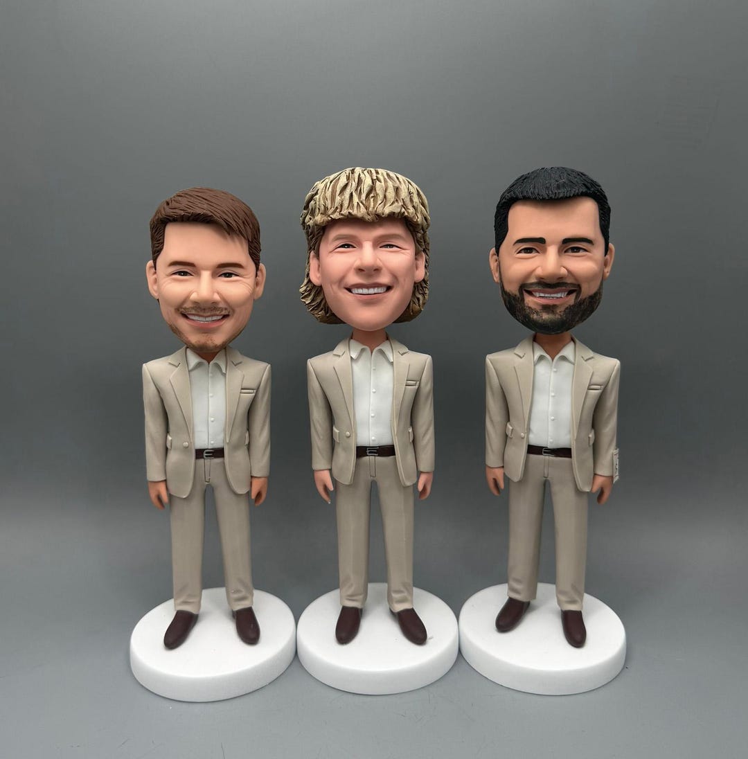 Custom Bobbleheads Best Man Team Figure Sets Gifts, Custom Wedding ...