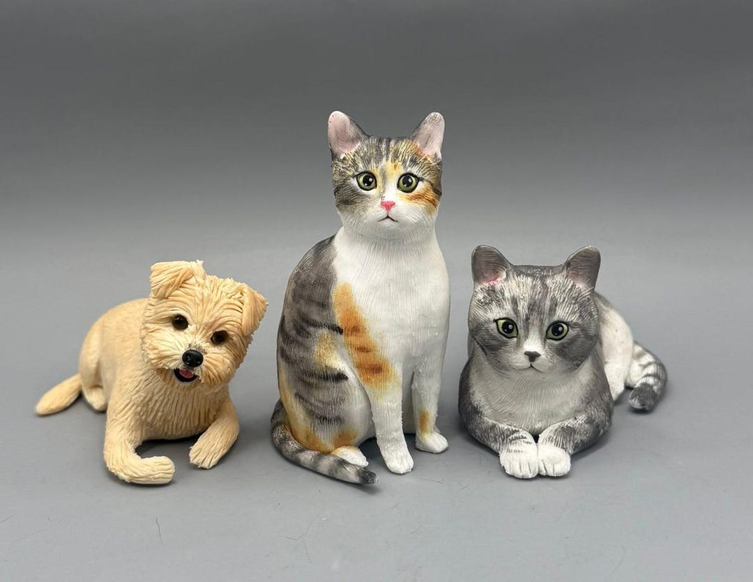Custom Cat Pet Statues Wedding Cake Toppers, Custom Pet Cat Models, Cat ...