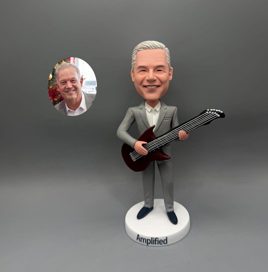 Custom Bobbleheads Playing Guitar Bobbleheads, Custom Guitarist ...