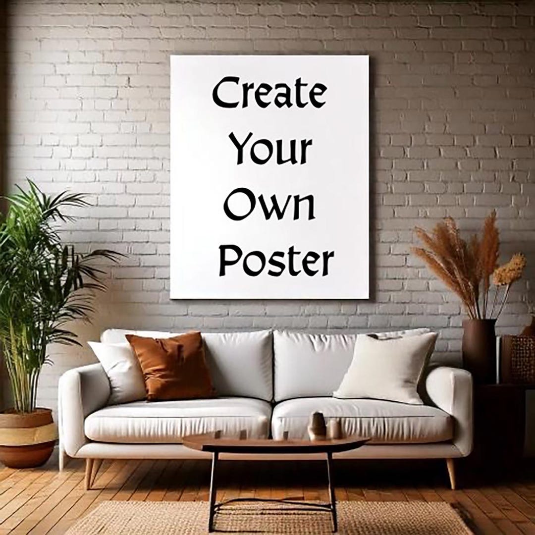 Custom Vinyl Poster Print - High Quality, Personalized Poster, Family ...
