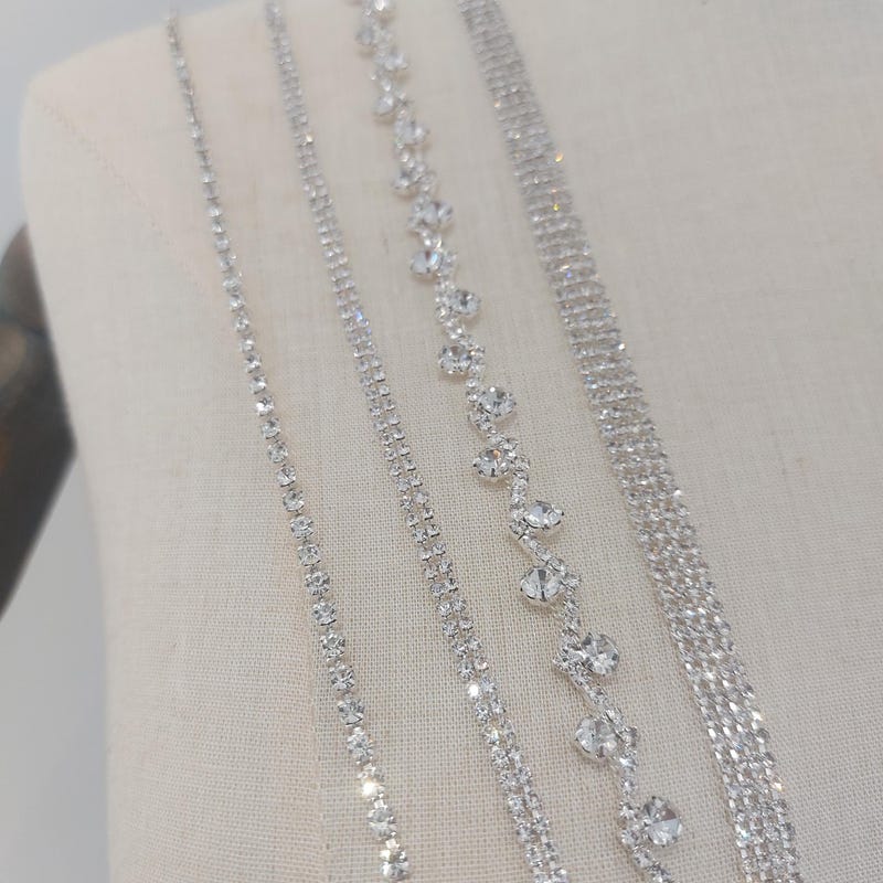 Rhinestone Strap for a Dress - Etsy