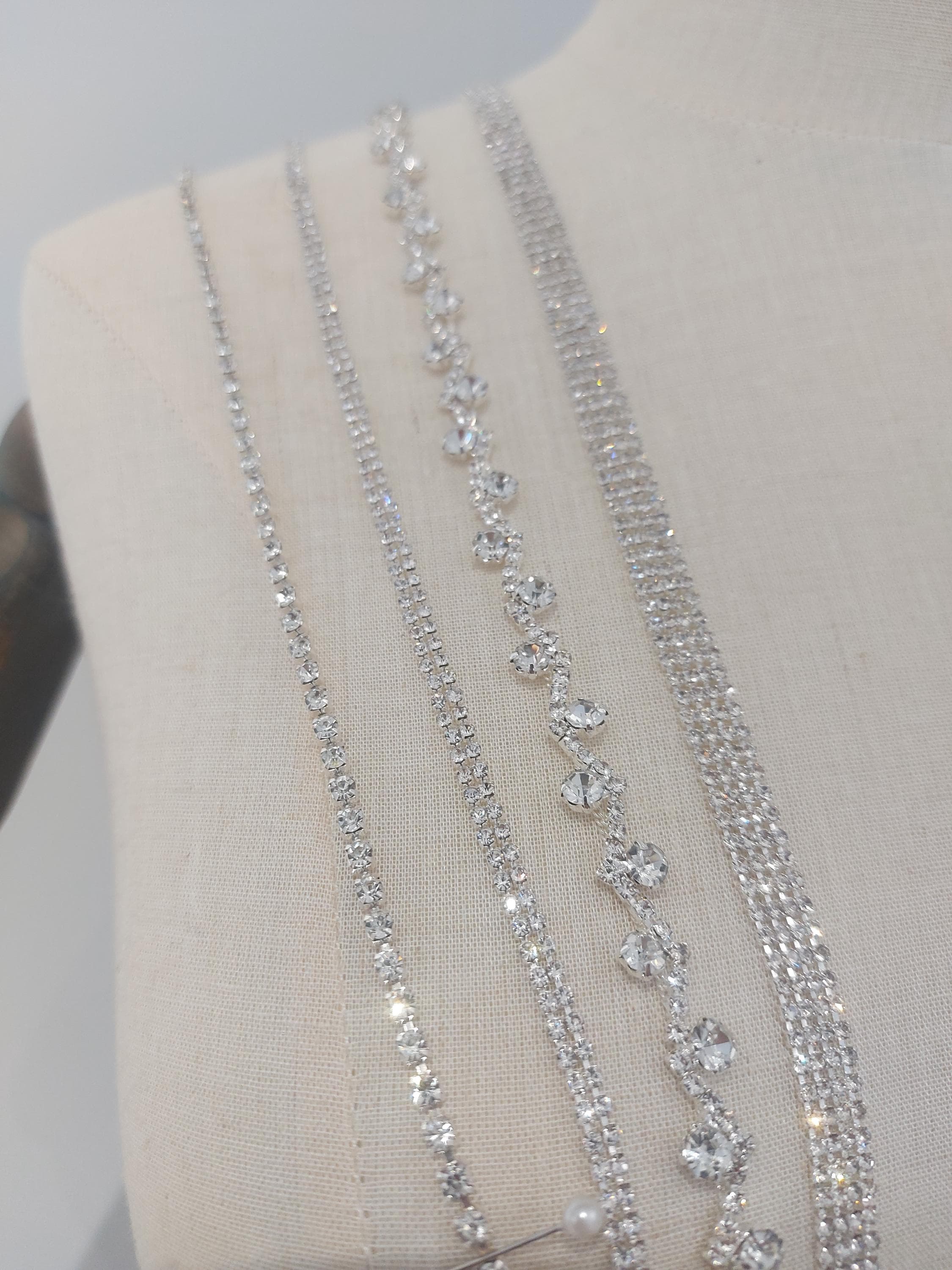 Sapphire - Rhinestone Straps, Crystal Straps - Etsy