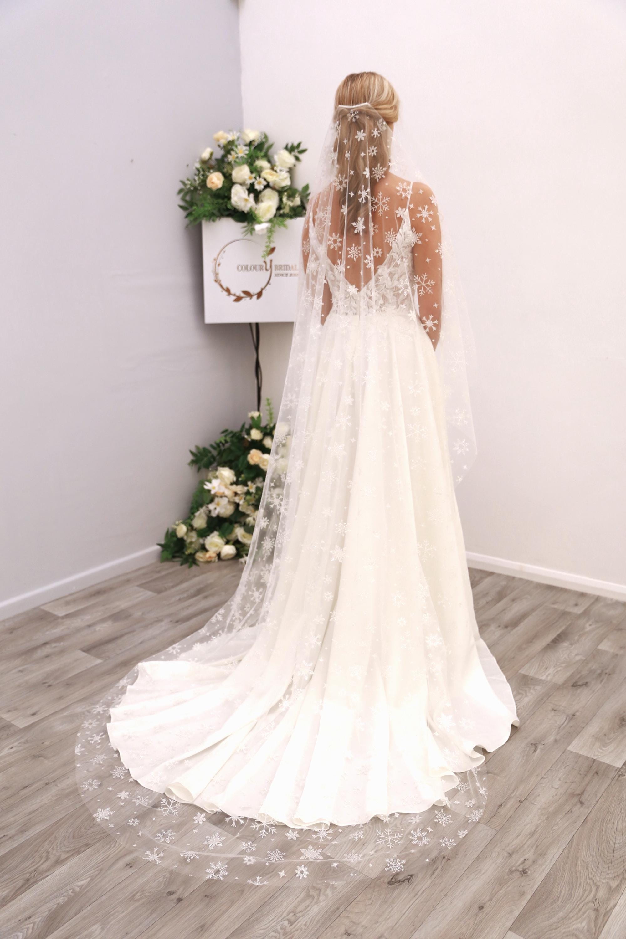 Elsa - Snowflake Glitter Veil - Etsy